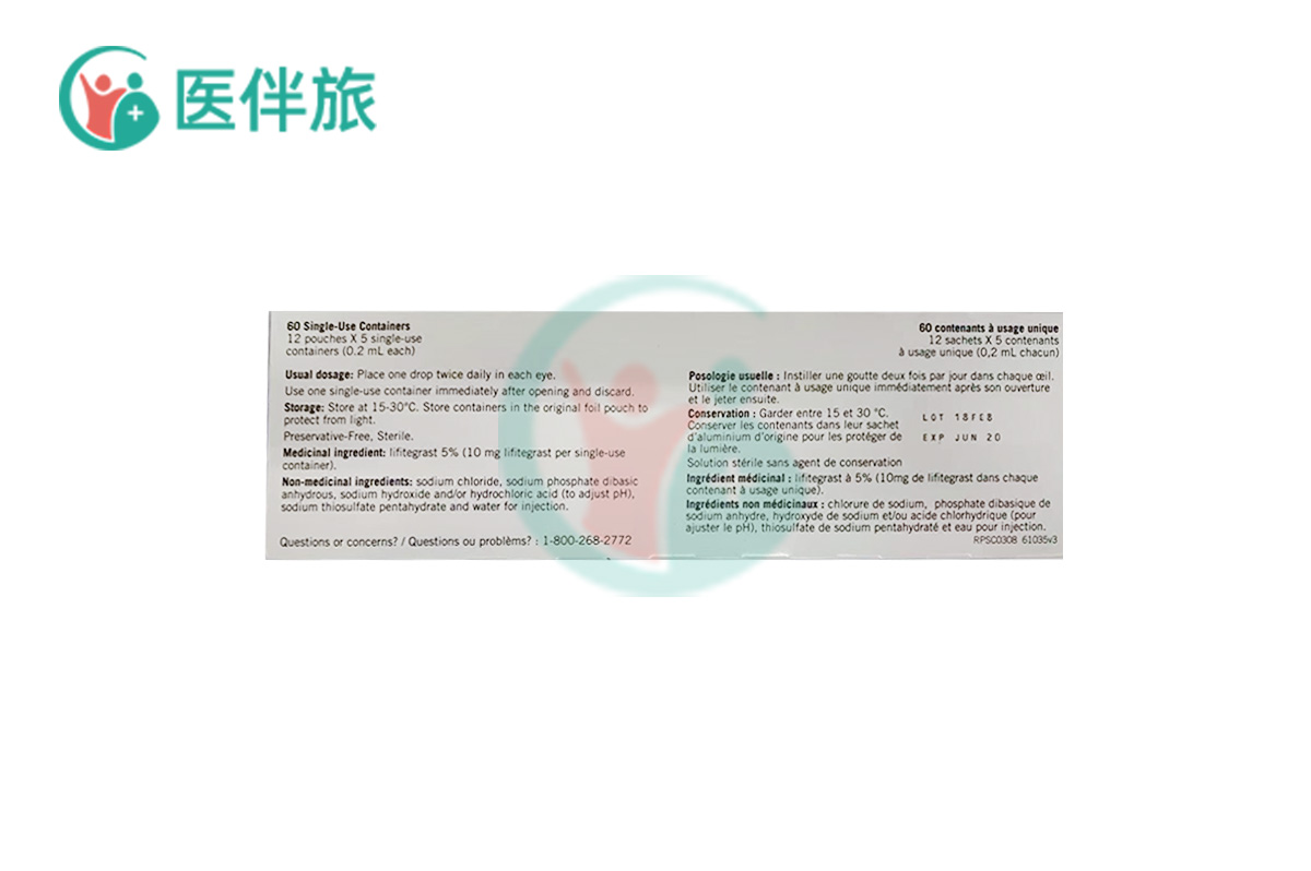 立他司特(Xiidra)疗效_医伴旅